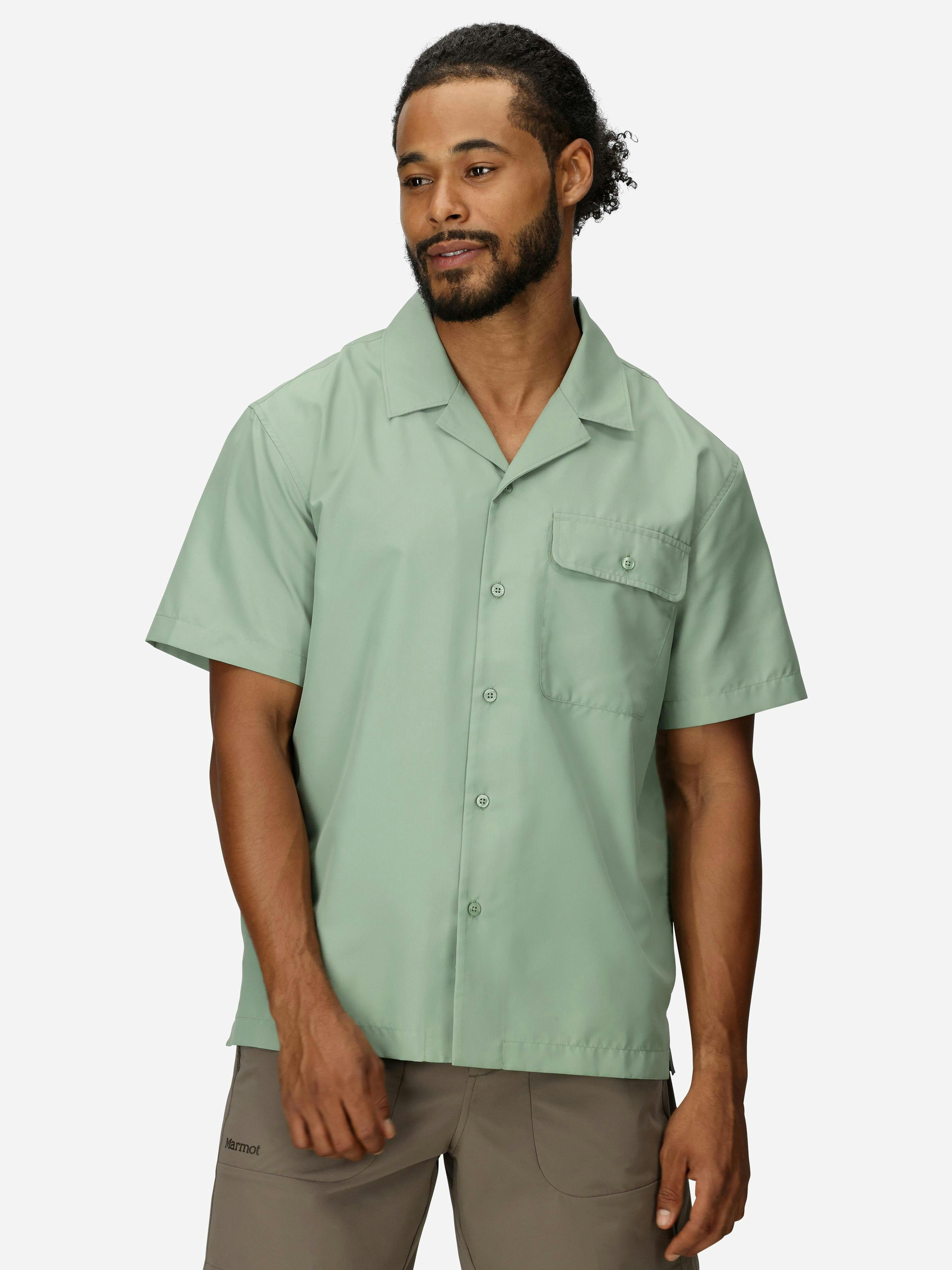 Men's AirExchange UPF 40 Short-Sleeve Camp Collared Shirt (Spring 2025 ...